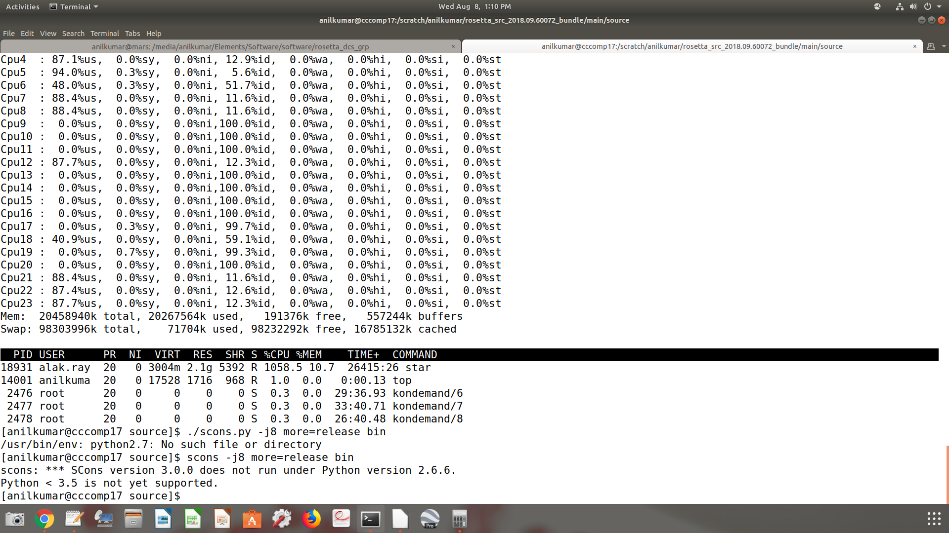 problem installing latest version of rosetta | RosettaCommons